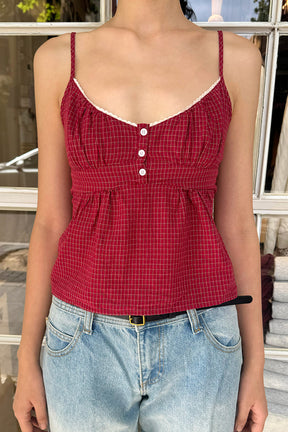 Tiffany Plaid Tank – Brandy Melville Online Japan